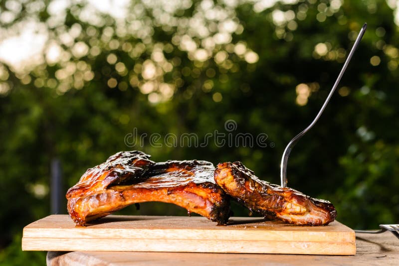 Grill rib stock image. Image of lifestyle, cuisine, lettuce - 33024673