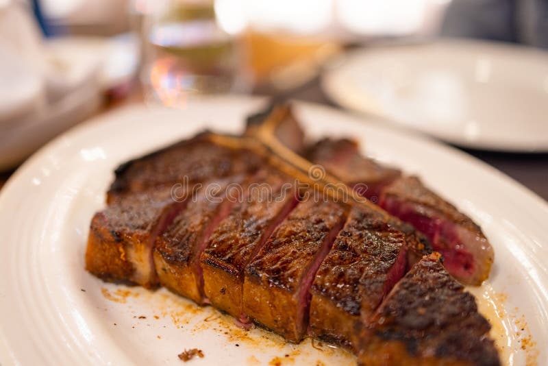 Grill roasted beef steak stock photo. Image of cooked - 275744496