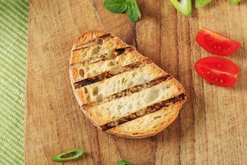 Grill toasted bread stock image. Image of crispy, slice - 23996627