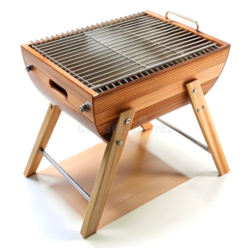 Beautifully Crafted Wooden Grill Stock Illustration - Illustration of ...