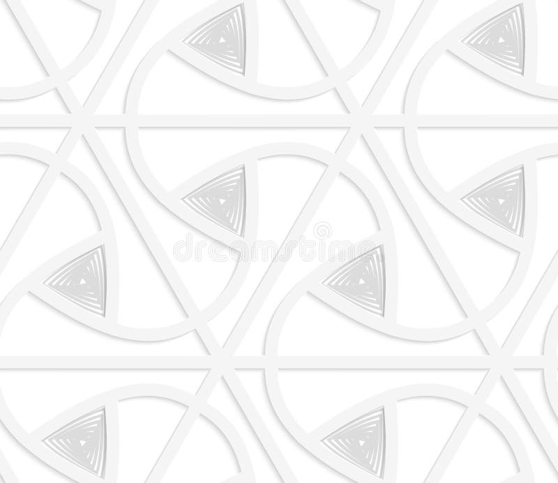 Grille 3D Triangulaire Blanche Avec Les Triangles Grises Illustration ...