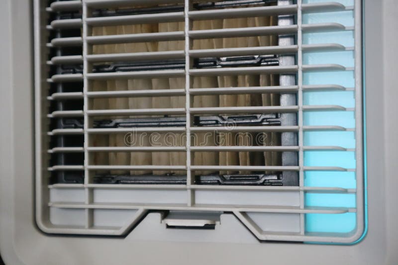 The Grille on the Mini Portable AC is White Stock Photo - Image of ...