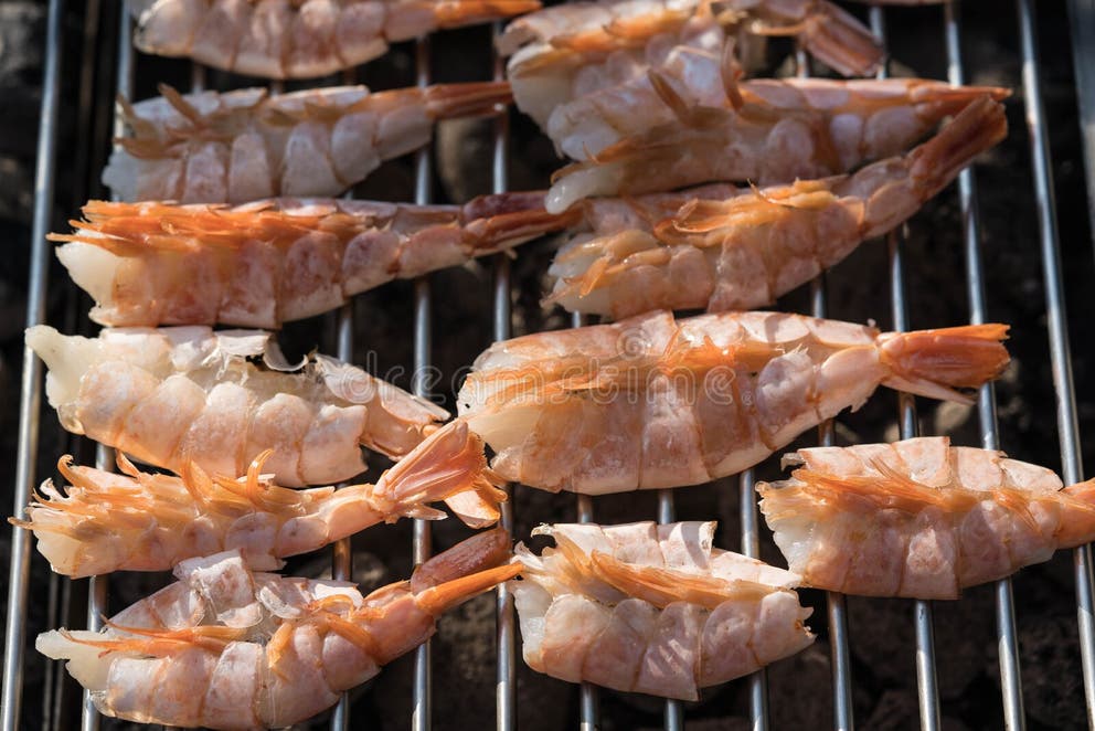 Red King Prawns stock image. Image of barbecue, king - 224725875