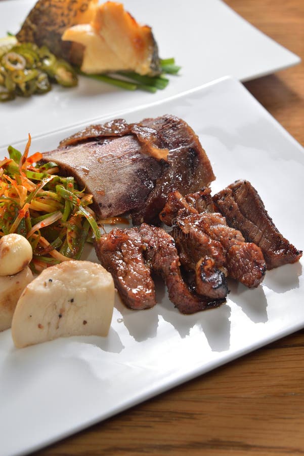 Grilled beef ribs stock image. Image of chopped, salty - 96806545