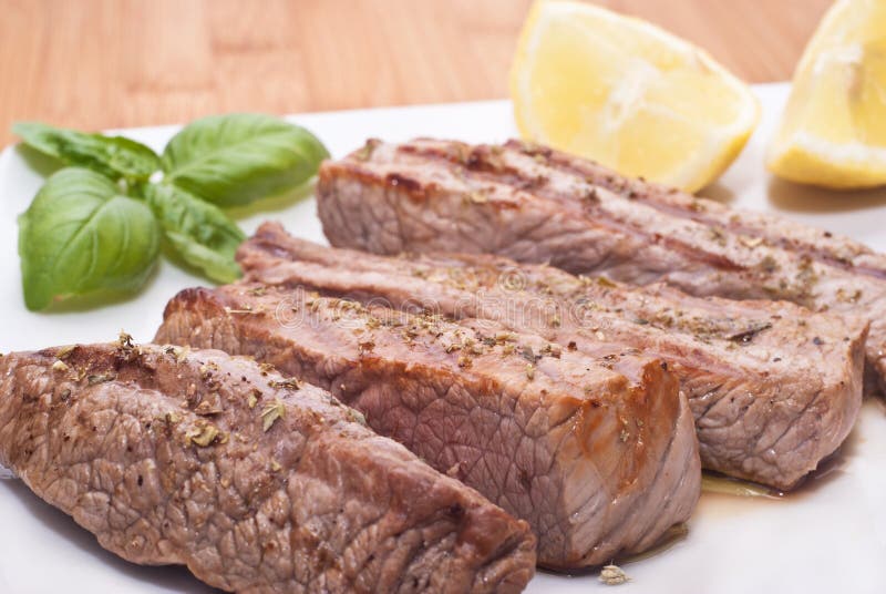 Grilled beef sliced stock photo. Image of cuisine, nutrition - 31504976