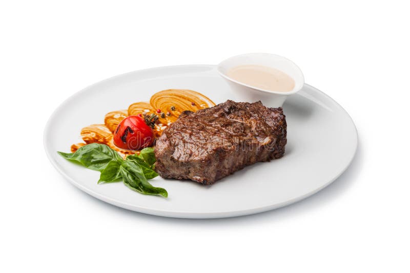 Grilled beef steak stock image. Image of medium, close - 73683675