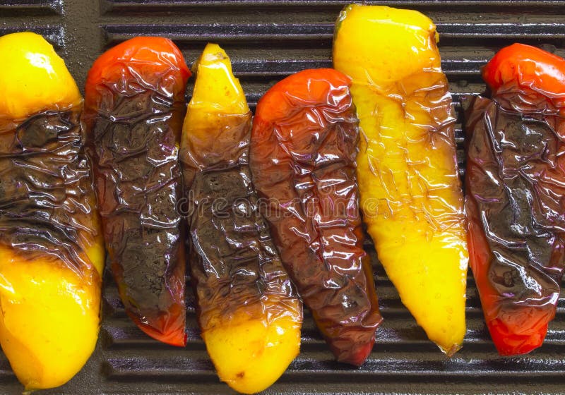 Grilled bell peppers stock photo. Image of organic, color - 19441090