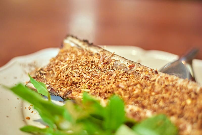 Grilled Bone Marrow with Galangal Chili Paste Stock Photo - Image of ...