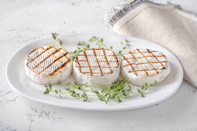 Grilled Camembert stock image. Image of italian, brie - 200353233