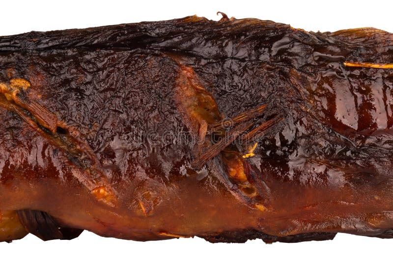 Grilled Catfish Isolated Isolated on White Background Stock Photo ...