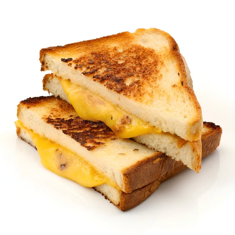 Grilled Cheese Sandwich with Tomato and Basil. Generative AI Stock ...