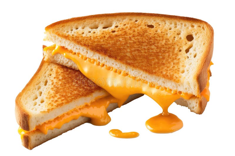 Grilled Cheese Sandwich on a Transparent Background. Generative AI ...