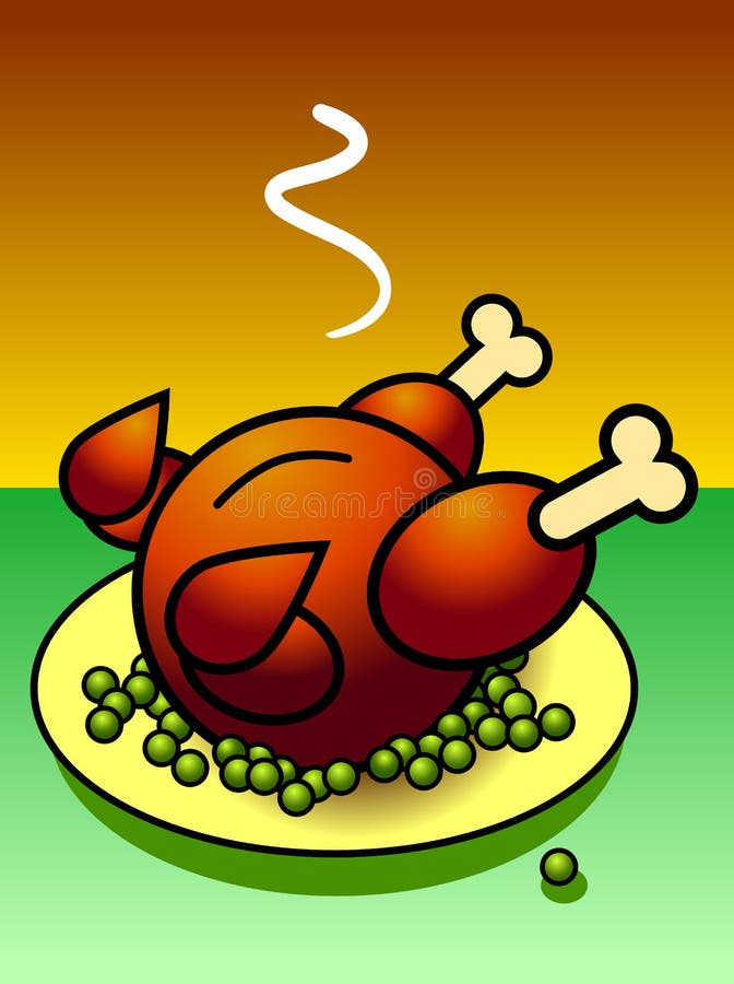 Grilled chicken stock illustration. Illustration of dinner - 18151611