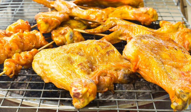 Grilled Chicken stock image. Image of smoked, legs, poultry - 19423509