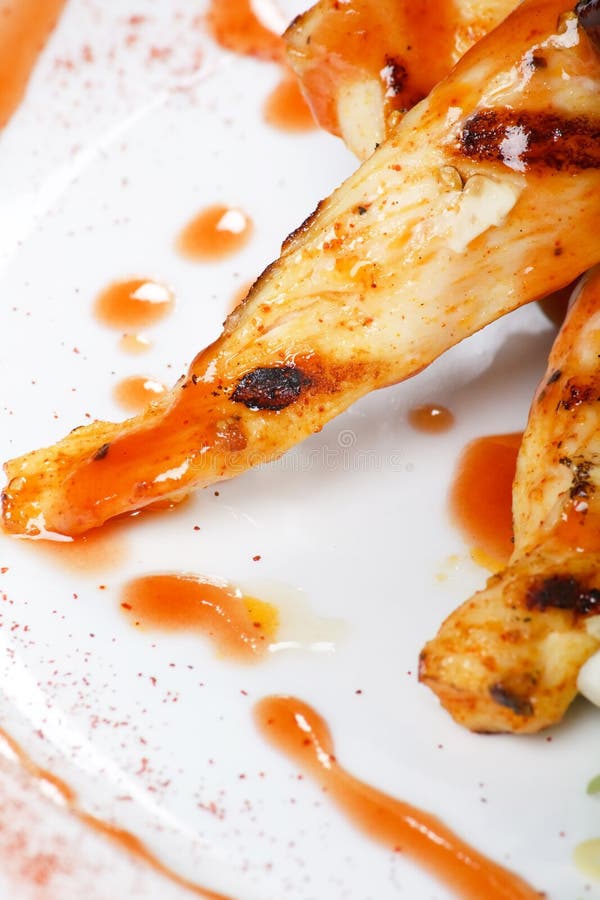 Grilled chicken fillet stock image. Image of lunch, barbecued - 11586075
