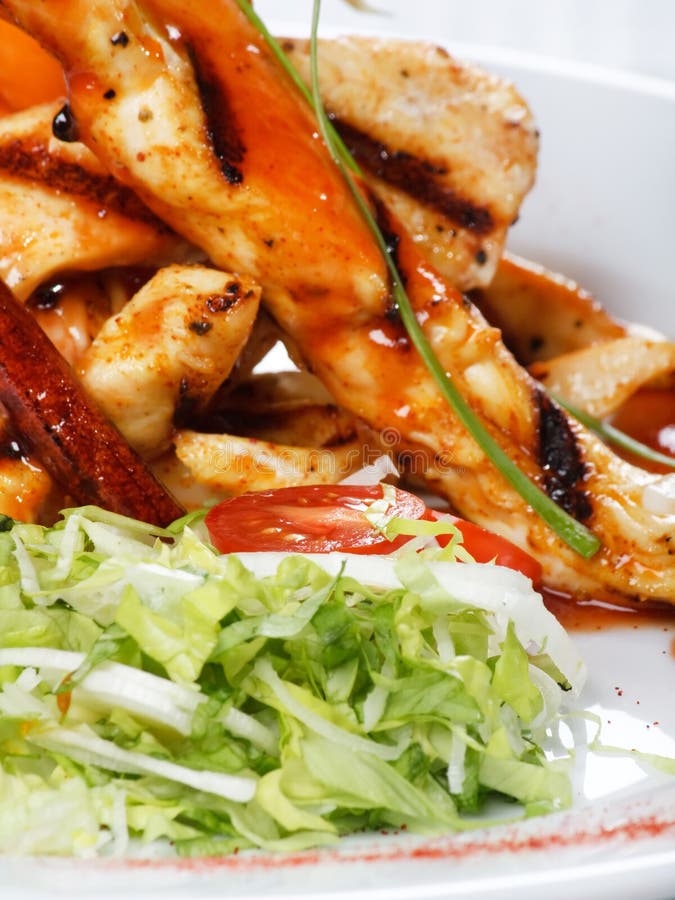 Grilled chicken fillet stock photo. Image of grill, american - 14338186