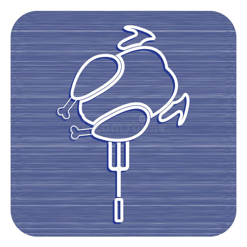 Grilled chicken icon stock vector. Illustration of element - 109819655