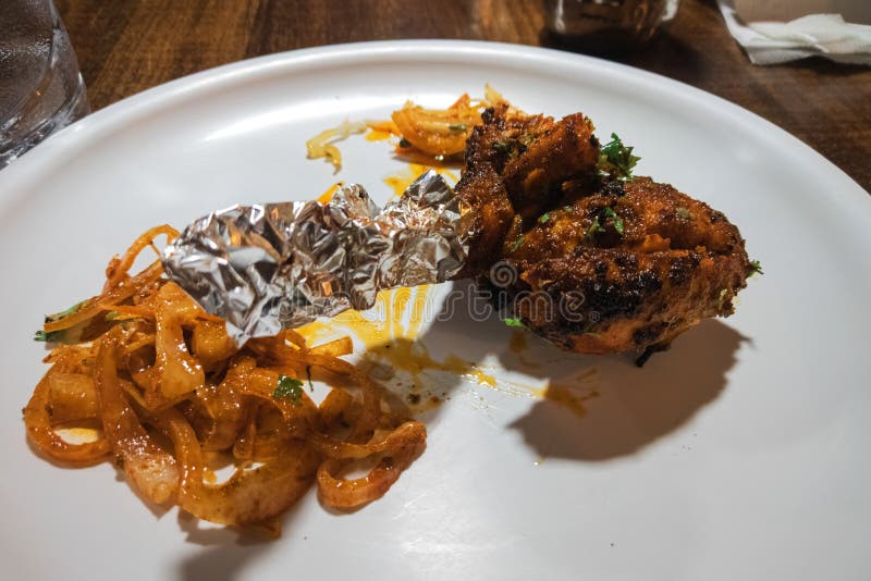 Grilled Chicken Leg-piece Ready To Eat. Stock Photo - Image of fried ...