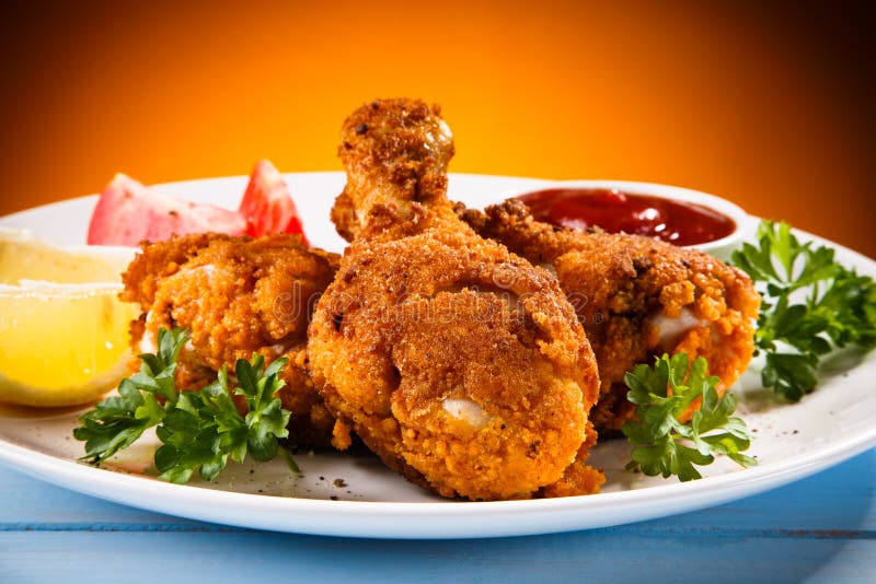 Grilled chicken legs stock photo. Image of grill, drumsticks - 66673146