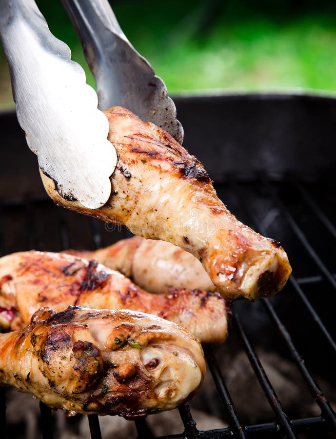 Grilled chicken Legs stock image. Image of grilling, joint - 32290913