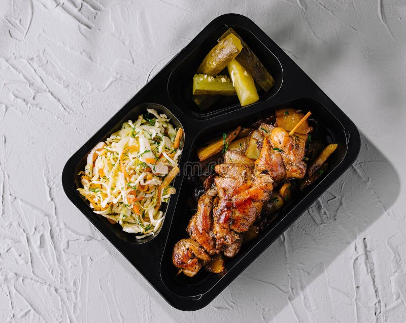 Grilled Chicken Meal Prep in Container Stock Photo - Image of lifestyle ...