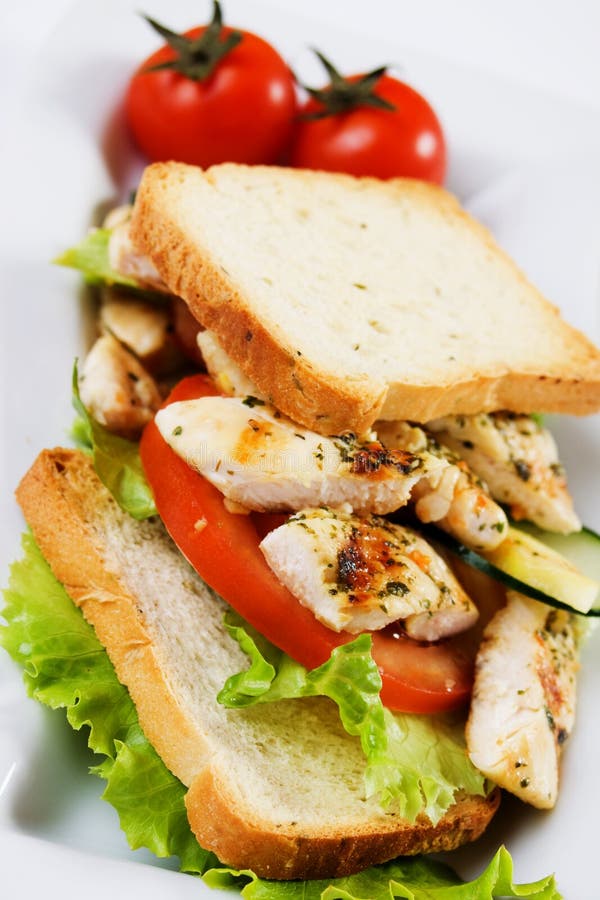 Grilled chicken meat stock image. Image of cooked, meal - 15358397