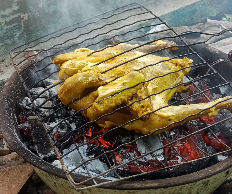 Grilled Chicken, the Most Delicious Food Stock Photo - Image of chicken ...