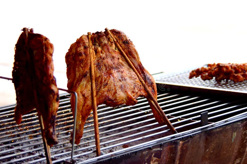 Grilled chicken stock photo. Image of sold, handsome - 78897976