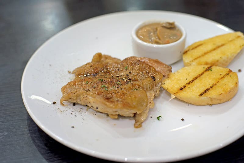 Grilled chicken steak stock image. Image of ingredients - 64507773