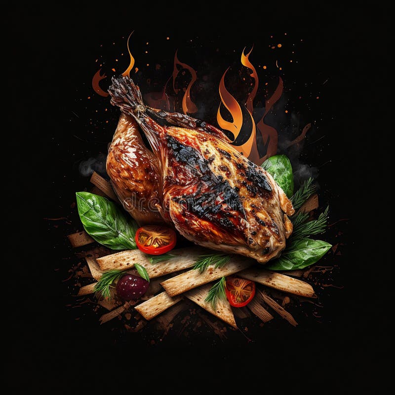 Grilled Chicken Steak And Roast Delicious Meat For Your Plate