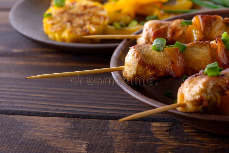 Grilled chicken or turkey stock image. Image of healthy - 103977589