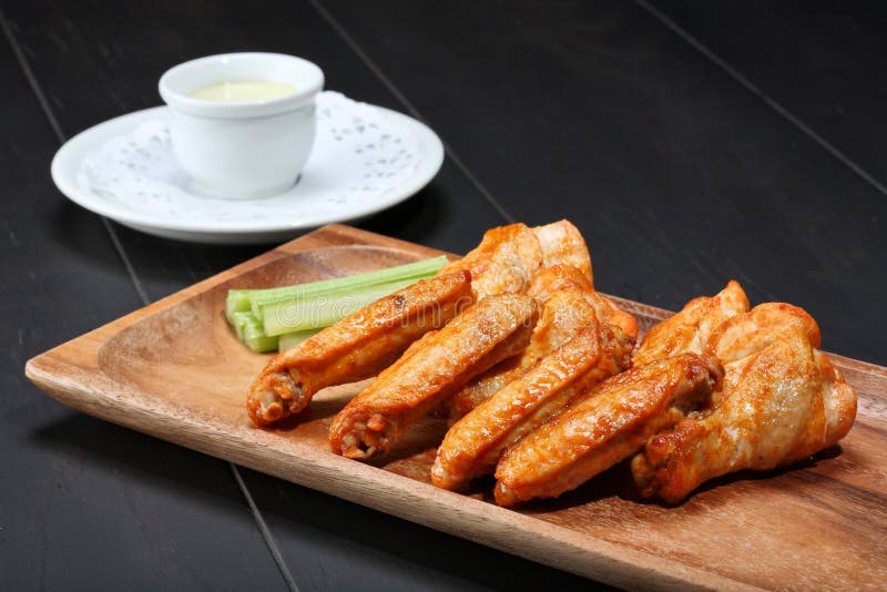 Grilled chicken wings stock photo. Image of blue, cuisine - 10133222