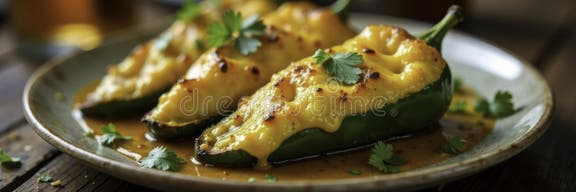 Grilled Chiles Rellenos Stuffed with Cheese and Coated in a Light ...