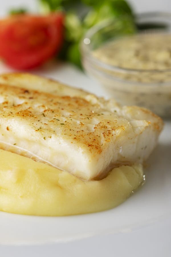 Grilled cod stock photo. Image of baked, delicious, gourmet - 135109394