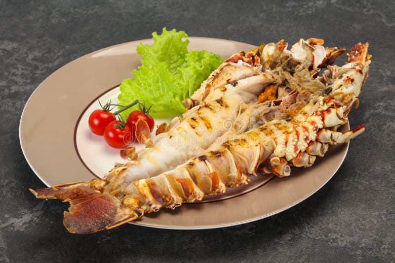 Grilled Crayfish in the Plate Stock Image - Image of cuisine, gourmet ...