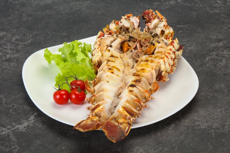 Grilled Crayfish in the Plate Stock Photo - Image of healthy, cuisine ...