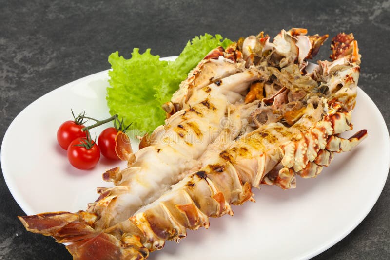 Grilled Crayfish in the Plate Stock Photo - Image of delicious, boston ...