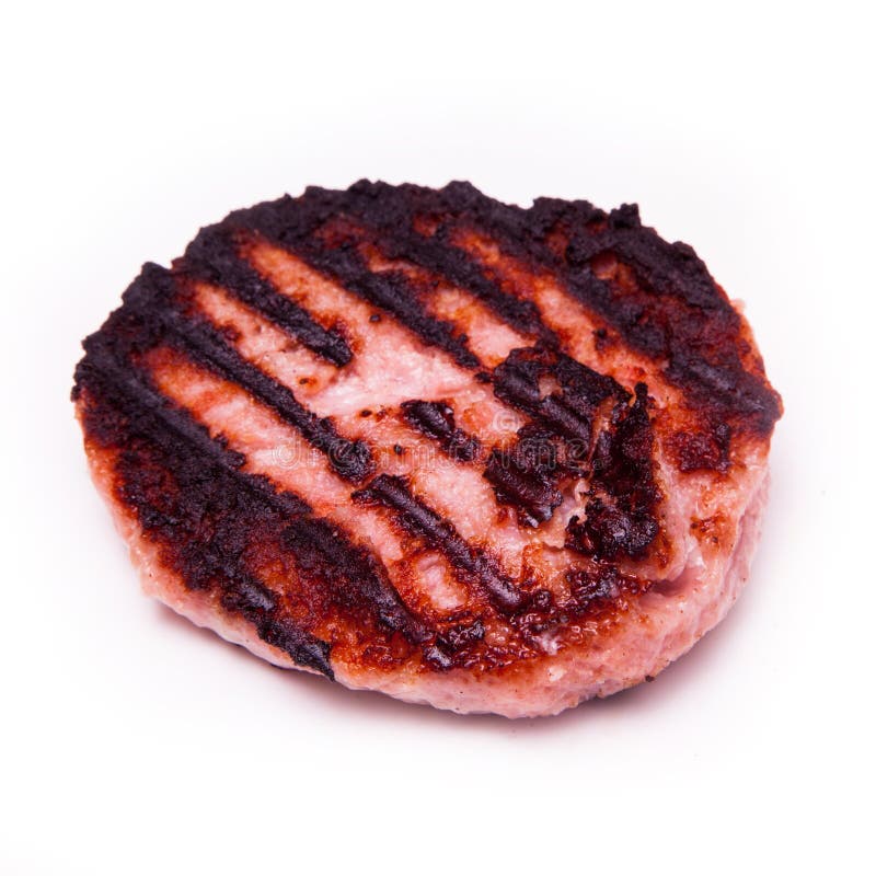 Grilled Crocodile Meat Burger Isolated on a White Studio Backgr Stock ...