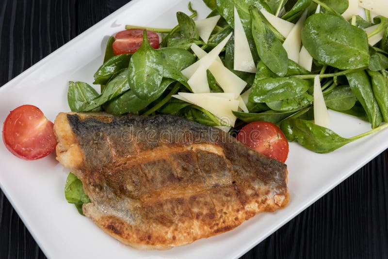 Grilled Dorado fish fillet stock image. Image of mediterranean - 175194981