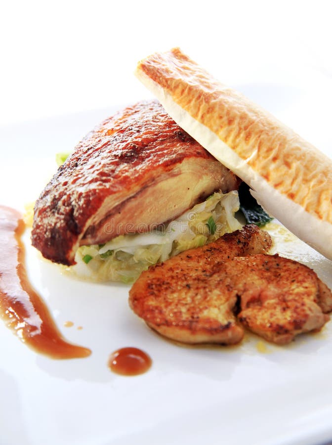 Grilled duck stock photo. Image of menu, culinary, main - 21960680