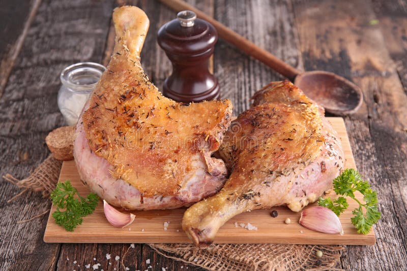 Grilled duck leg stock photo. Image of meal, cook, cooked - 48040068
