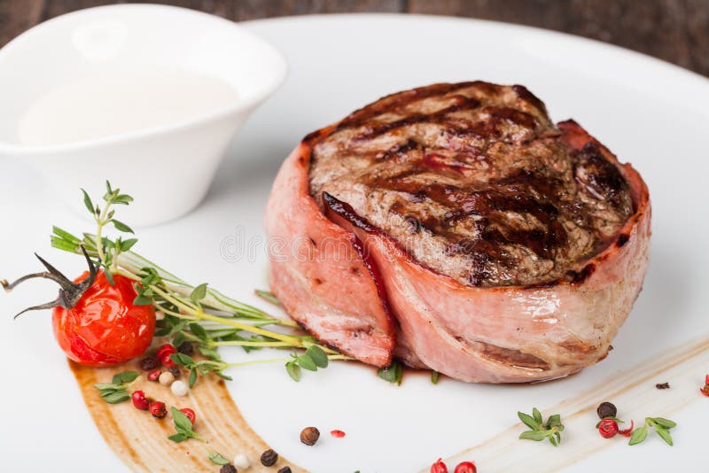 Grilled fillet steak stock photo. Image of dinner, chop - 72255870