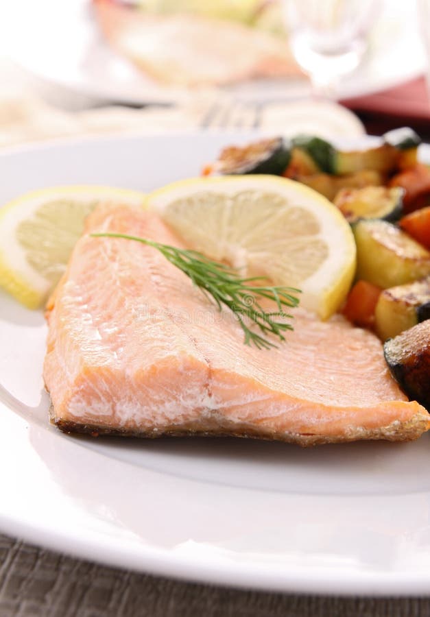 Grilled fish stock photo. Image of healthy, vegetable - 24772496
