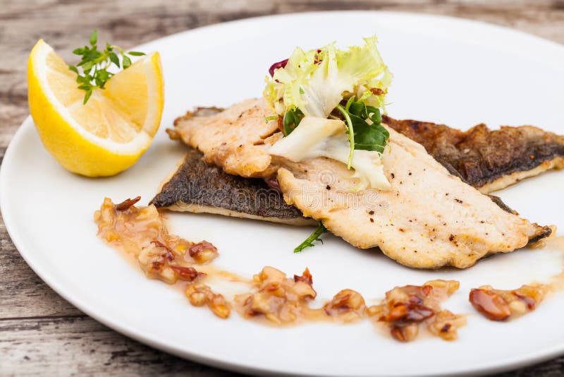 Grilled Fish Fillet stock photo. Image of roasted, healthy - 51190264