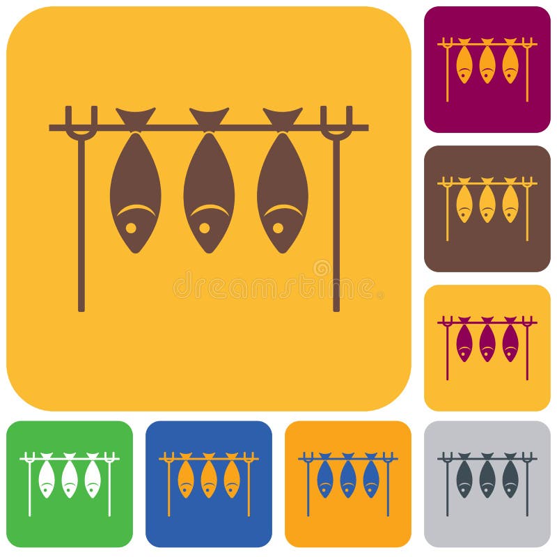 Grilled fish icon stock vector. Illustration of cooking - 114334298