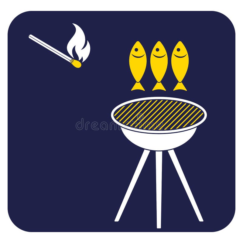 Grilled Fish Stock Illustrations – 3,637 Grilled Fish Stock ...