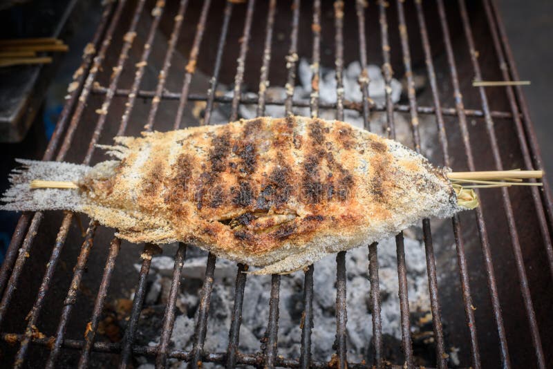 Grilled fish stock image. Image of gourmet, broiled, meal - 56424319