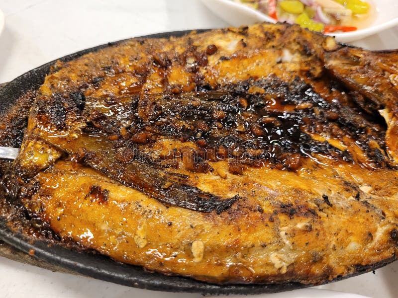 Grilled Fresh Philippine Bangus Fish Stock Photo - Image of fresh ...