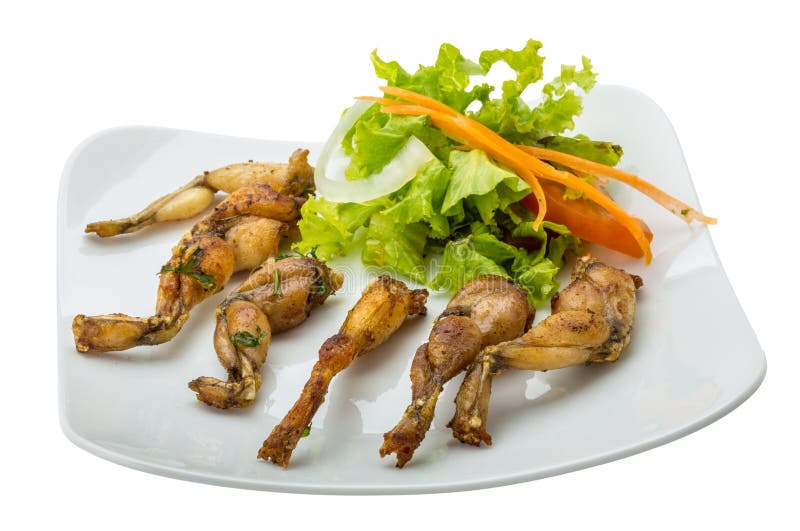 Grilled frog legs stock image. Image of fillet, restaurant - 40337009