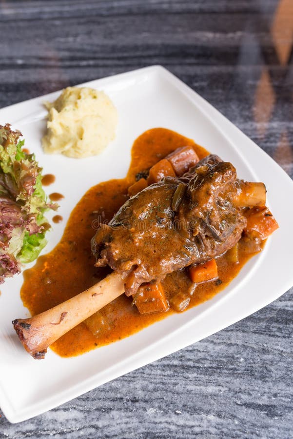 Grilled German pig leg stock image. Image of dinner, hock - 33342625